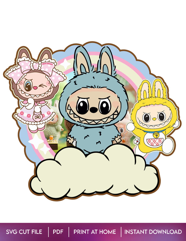 Labubu Cake Topper Design – Jeza Shop