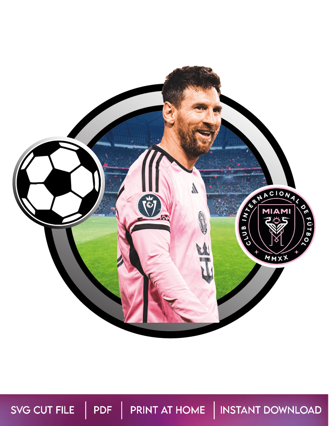 Messi Cake Topper Design – Jeza Shop